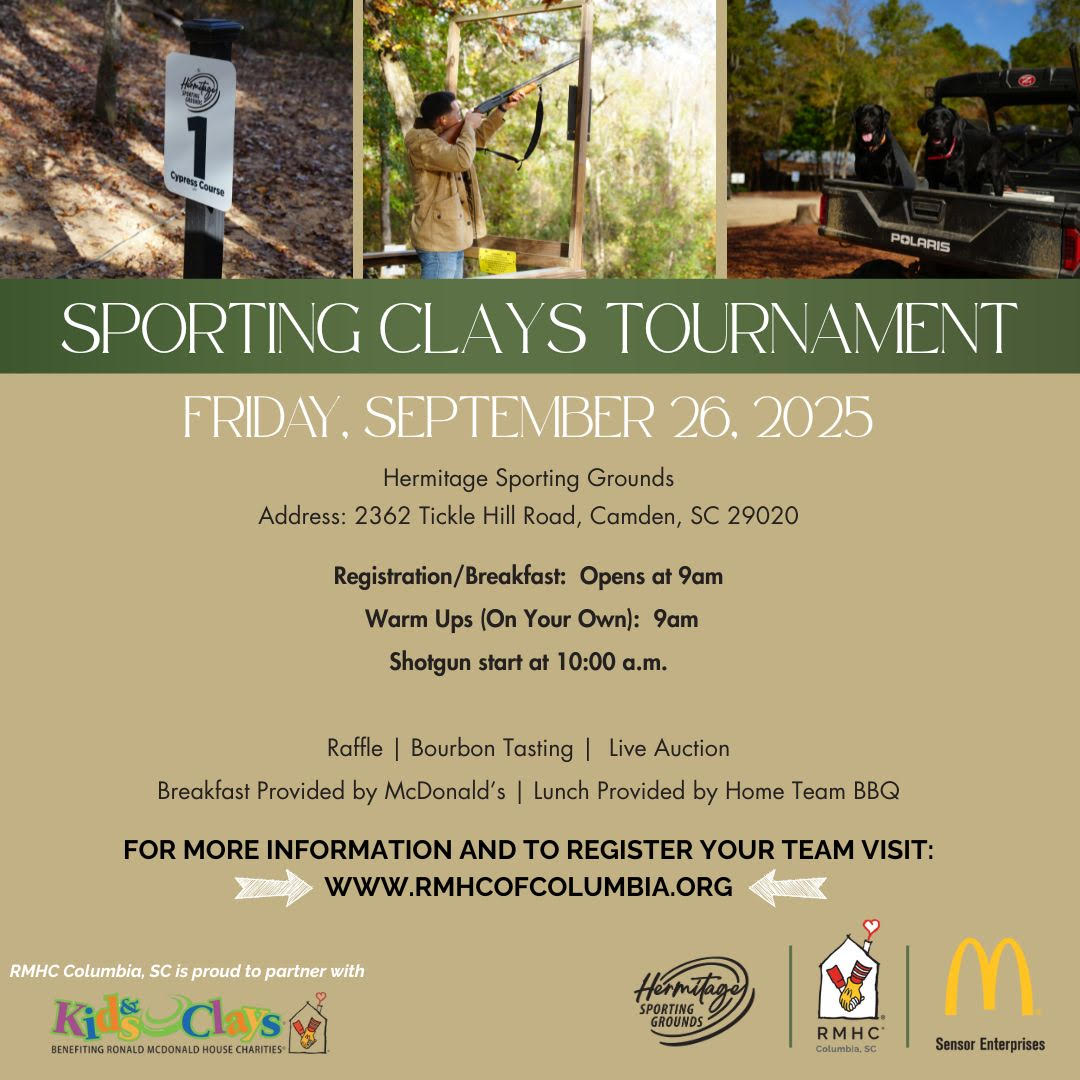 Sporting Clay Tournament - Ronald McDonald House Charities Columbia, SC.